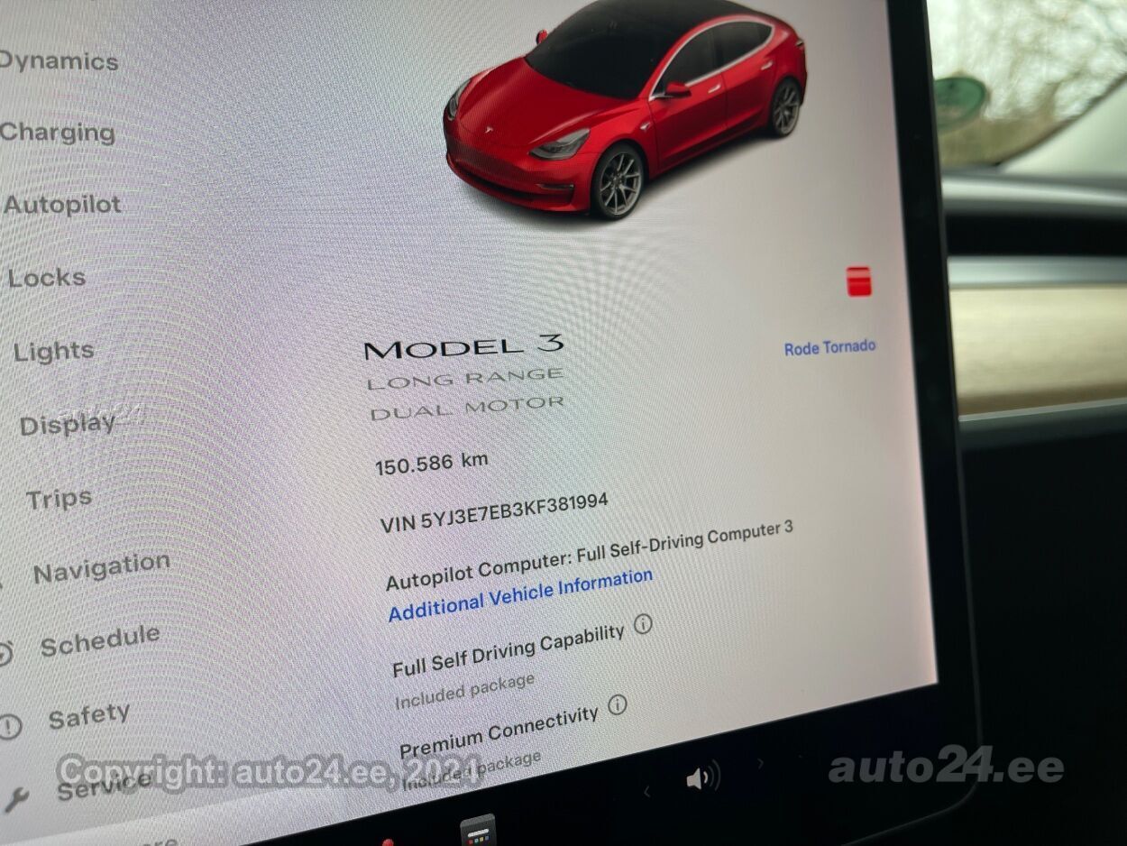 Tesla Model 3 Dual Motor Long Range FSD 153kW - auto24.ee
